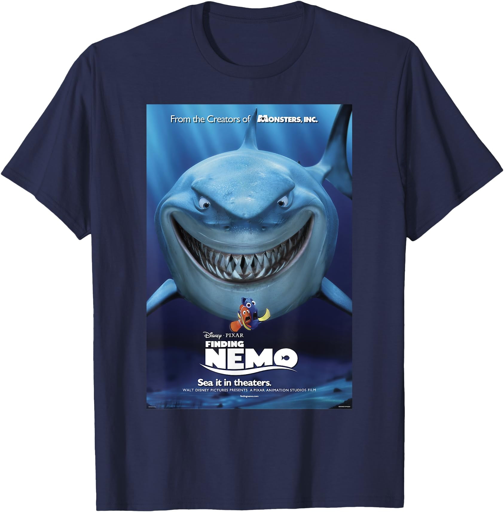 Disney Finding Nemo Bruce Poster T-Shirt - Walmart.com