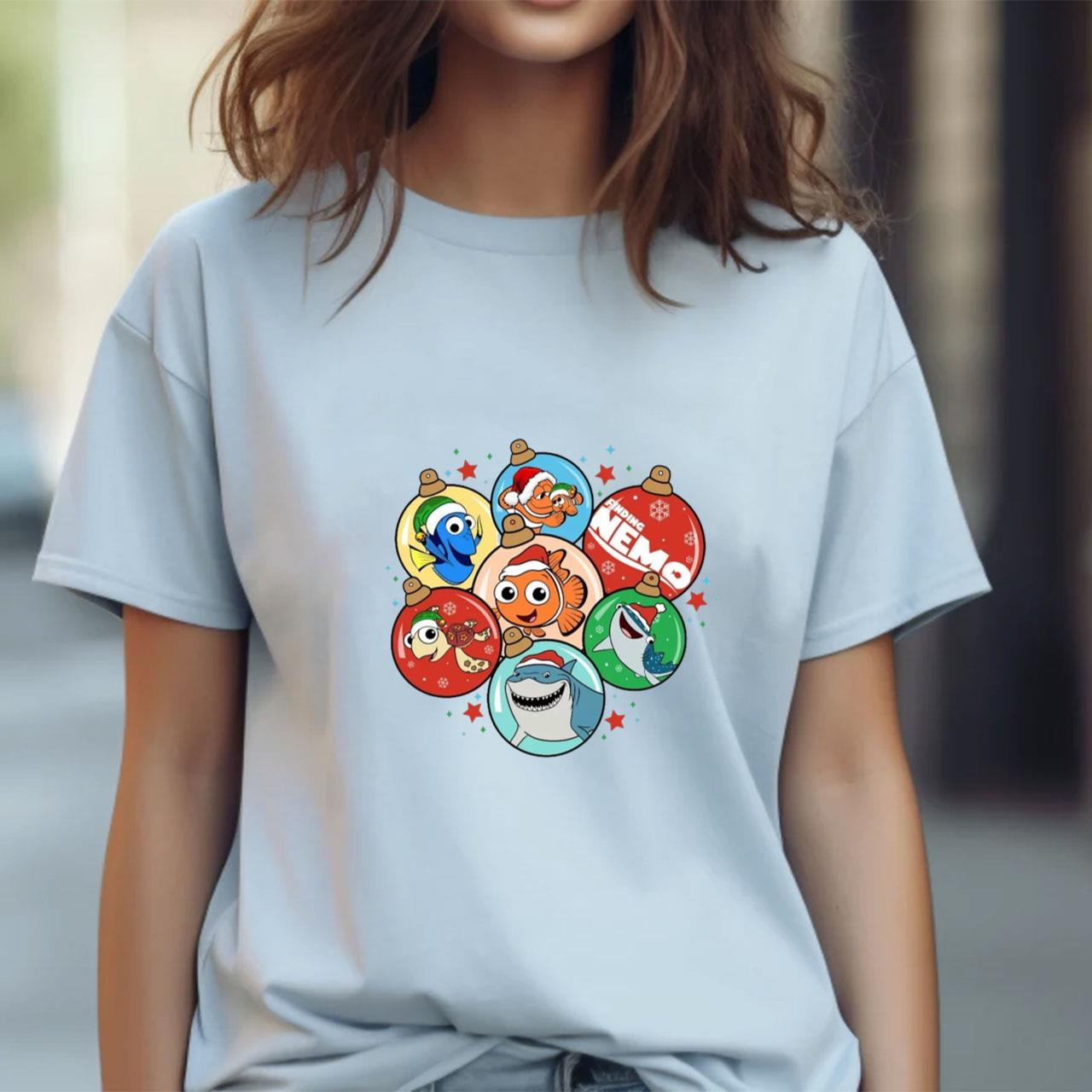 Disney Finding Nemo Christmas Ball Santa Shirt New - Walmart.com