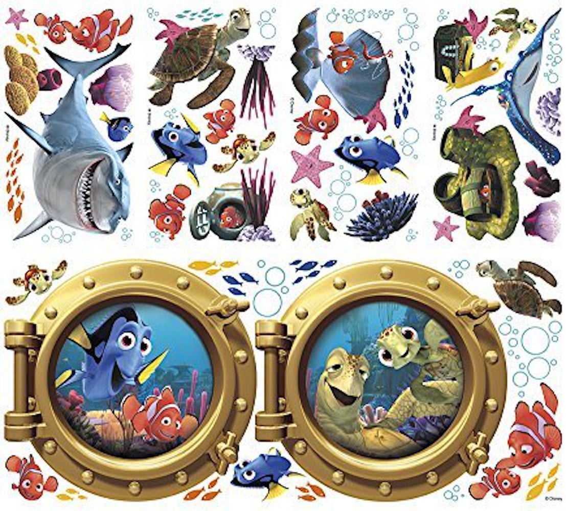 Disney Finding Nemo Peel & Stick Giant Wall Decal And Finding Nemo Wall ...