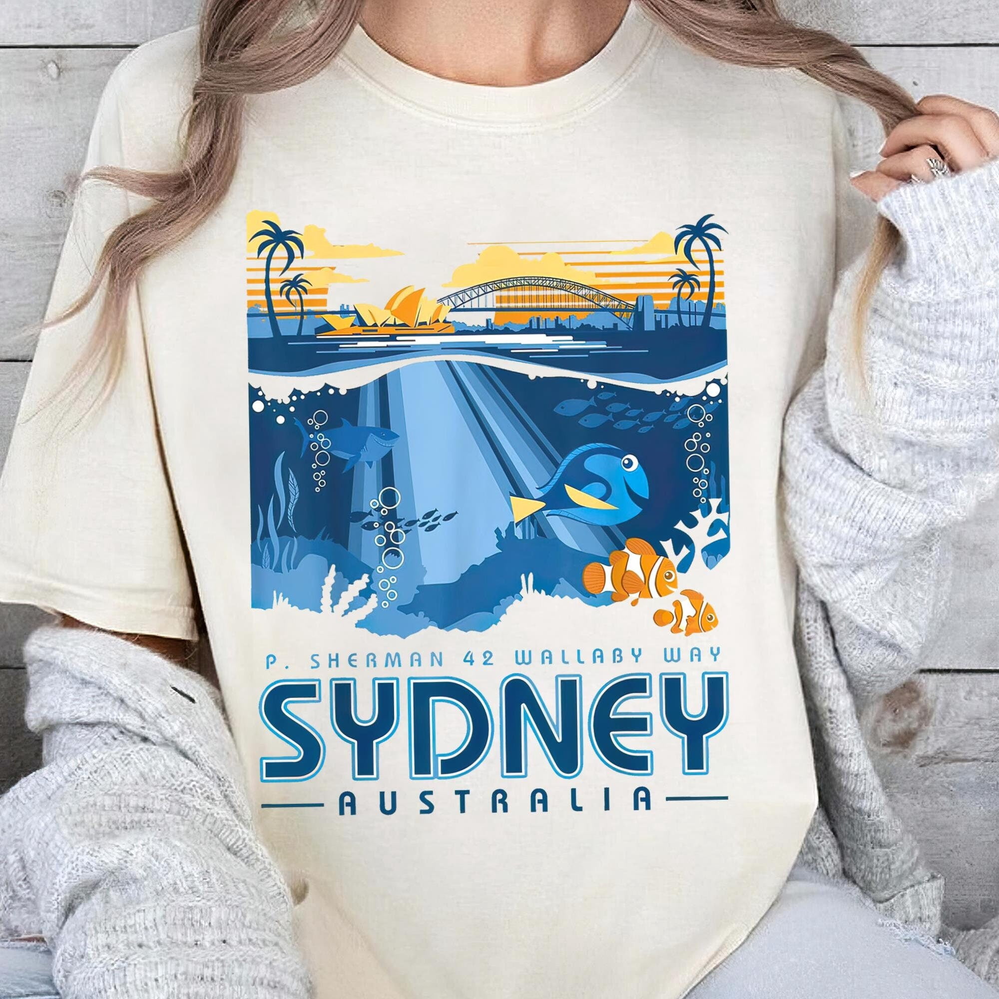 Disney Finding Nemo Shirt Finding Dory Sydney Australia Poster T-shirt ...