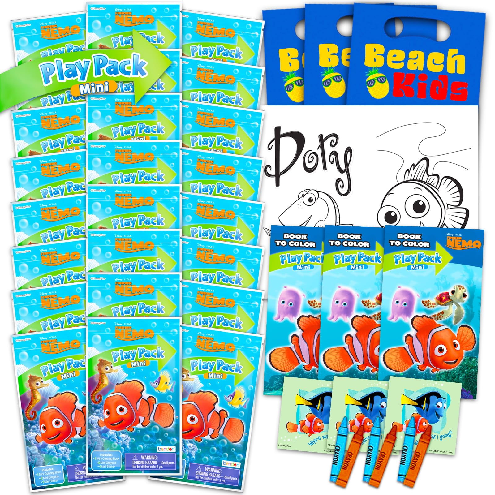 Disney Finding NemoTRDN Birthday Party Favors Set - Bundle with 24 ...