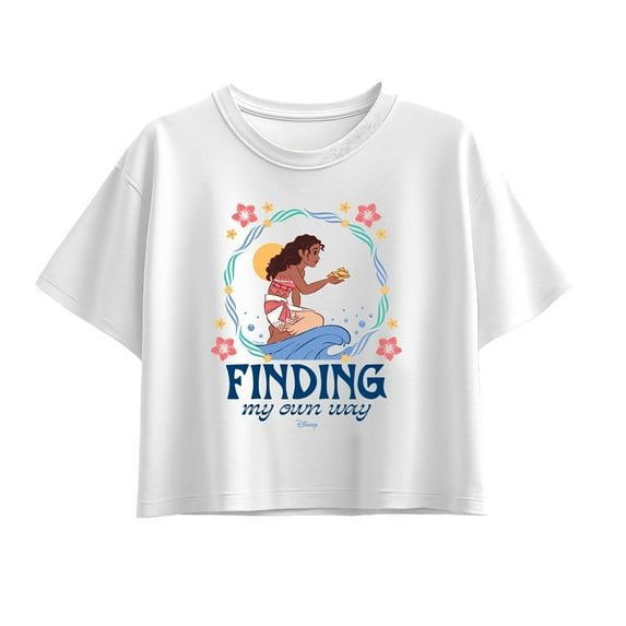 Disney - Finding Own Way - Youth Girls Boxy T-Shirt - Walmart.com