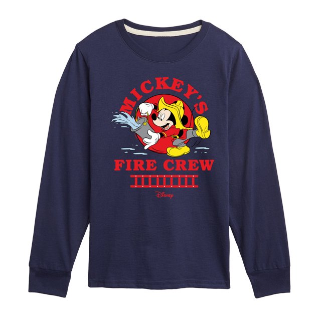 Disney - Firefighter Mickey - Fire Crew - Toddler & Youth Long Sleeve ...