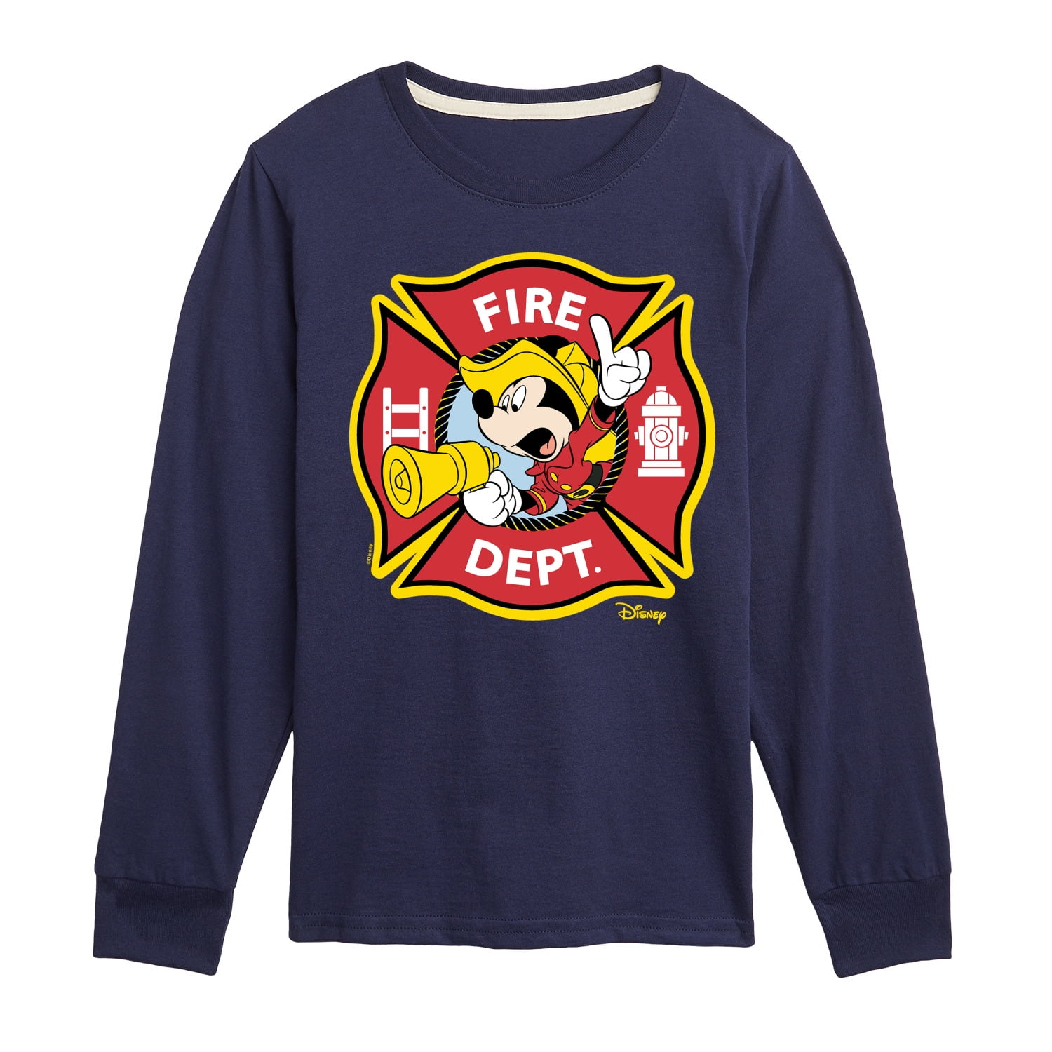 Disney - Firefighter Mickey - Fire Dept. Alarm - Toddler & Youth Long ...