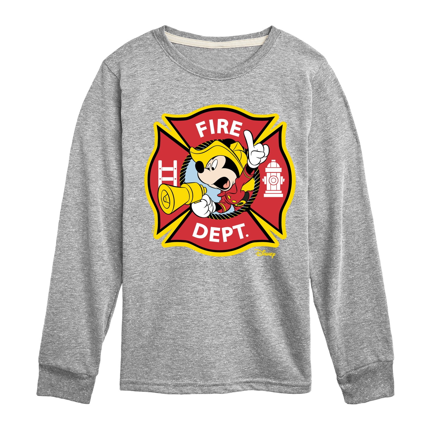 Disney - Firefighter Mickey - Fire Dept. Alarm - Toddler & Youth Long ...