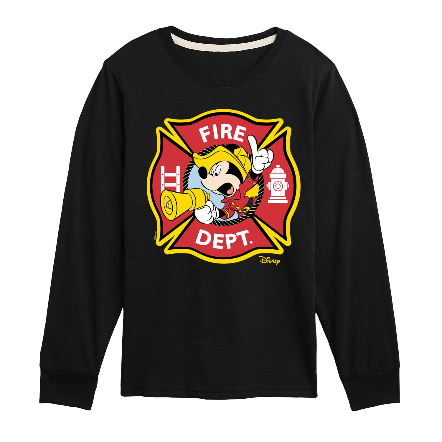 Disney - Firefighter Mickey - Fire Dept. Alarm - Toddler & Youth Long ...