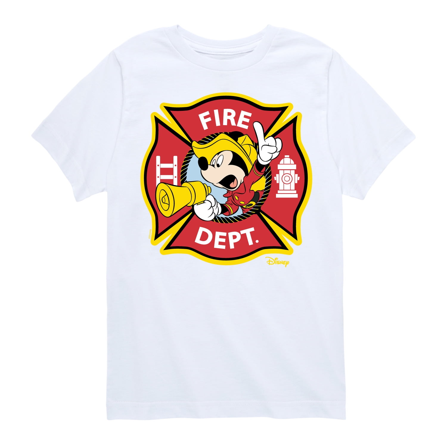 Disney - Firefighter Mickey - Fire Dept. Alarm - Toddler & Youth Short ...