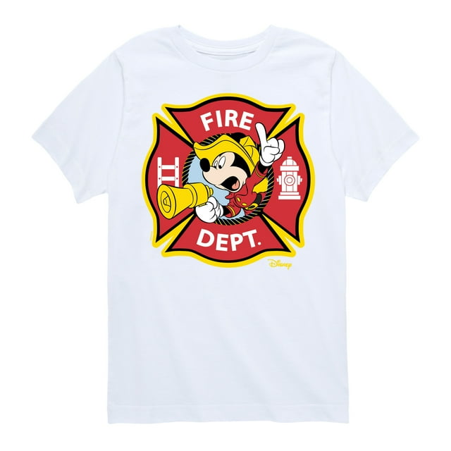 Disney - Firefighter Mickey - Fire Dept. Alarm - Toddler & Youth Short ...