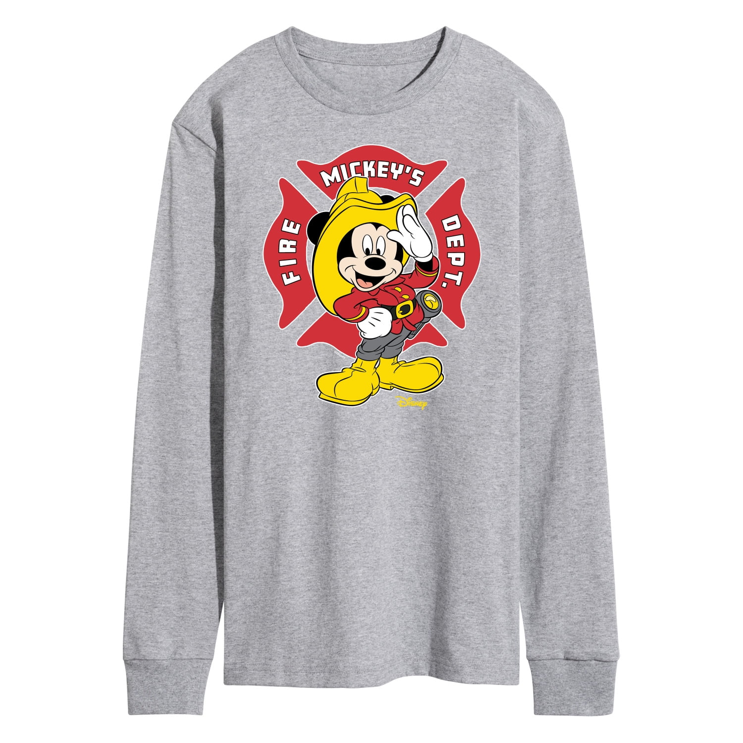 Disney - Firefighter Mickey - Fire Dept. At Your Service - Men's Long ...