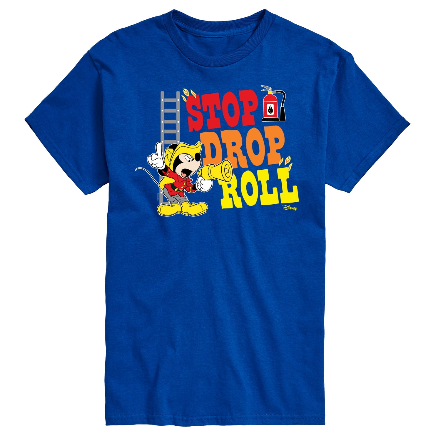 Disney - Firefighter Mickey - Stop, Drop, & Roll - Men's Short Sleeve ...