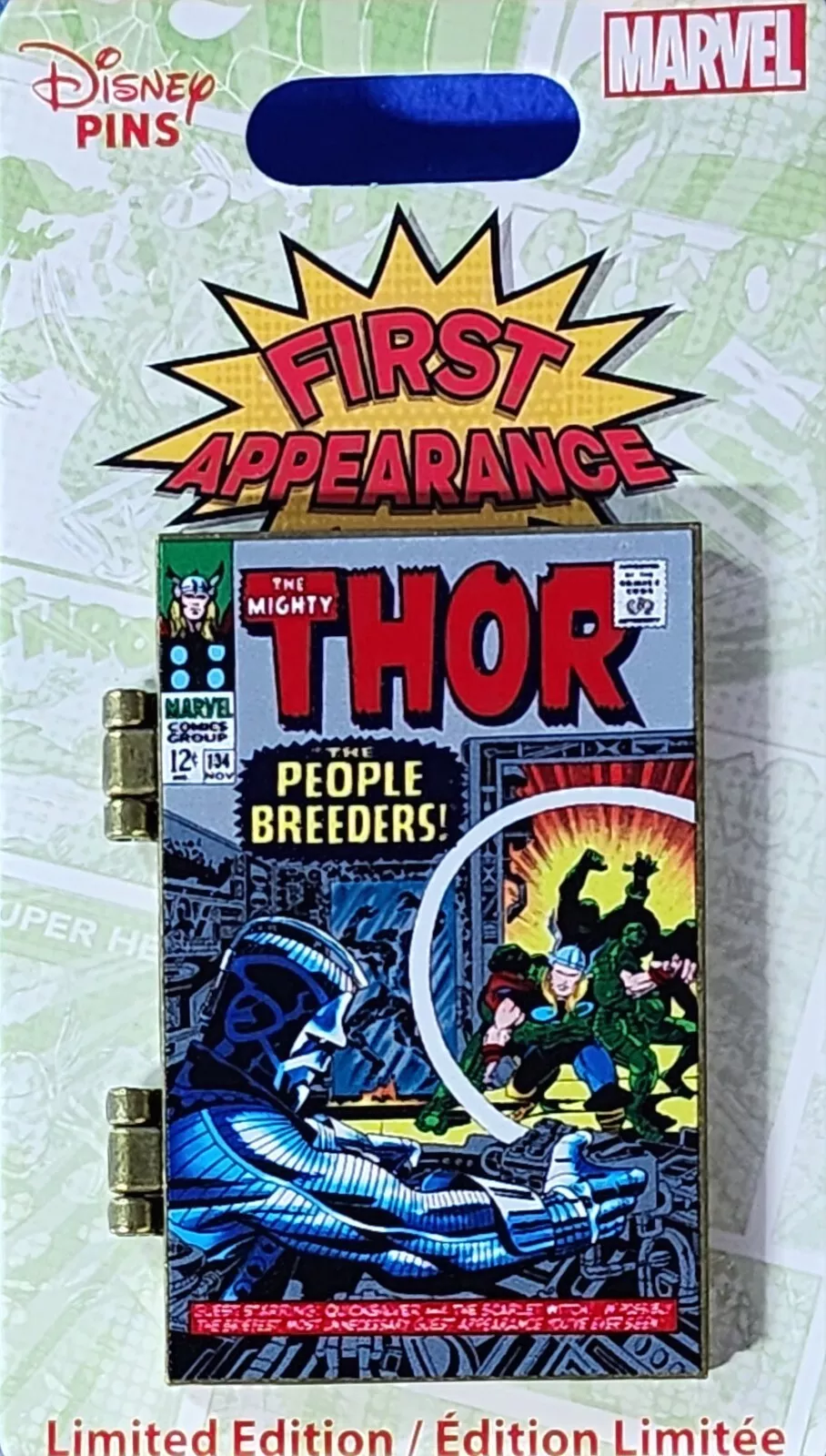 Disney First Appearance The Mighty Thor #134 1966 Marvel Comic LE 2000 ...