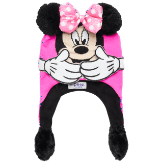 SWAK Girl's Emoji Smiley Face Knit Hat with Ear Flaps and Pom in 3 ...