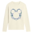 Disney - Floral Mickey Head - Men's Long Sleeve Graphic T-Shirt ...