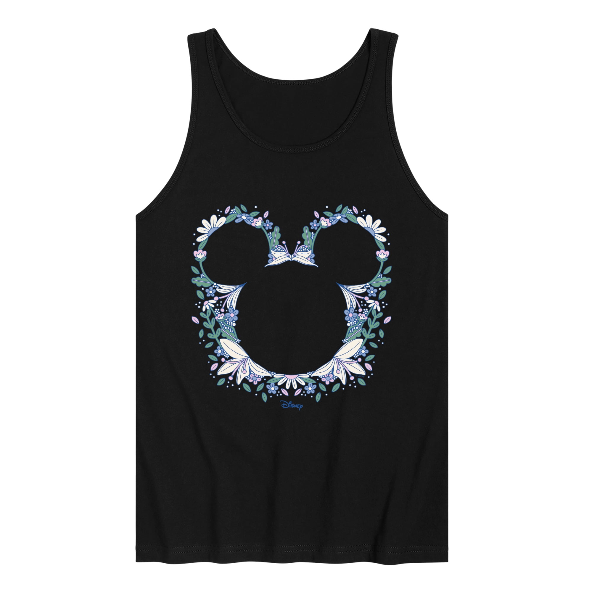 Disney - Floral Mickey Head - Men's Sleeveless Graphic Tank - Walmart.com