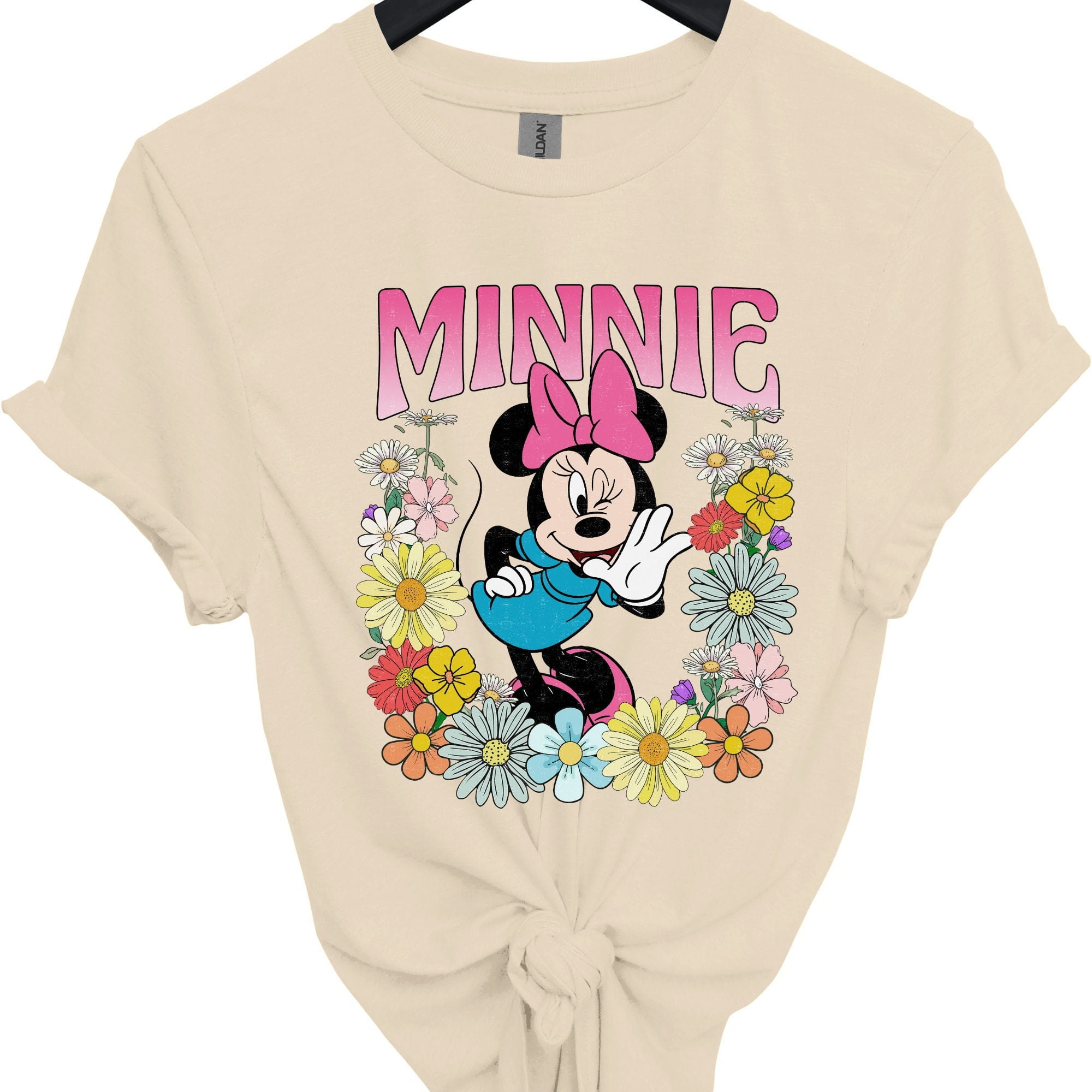 Disney Floral Minnie Shirt, Disney Girls Shirt, Floral Minnie Mouse ...