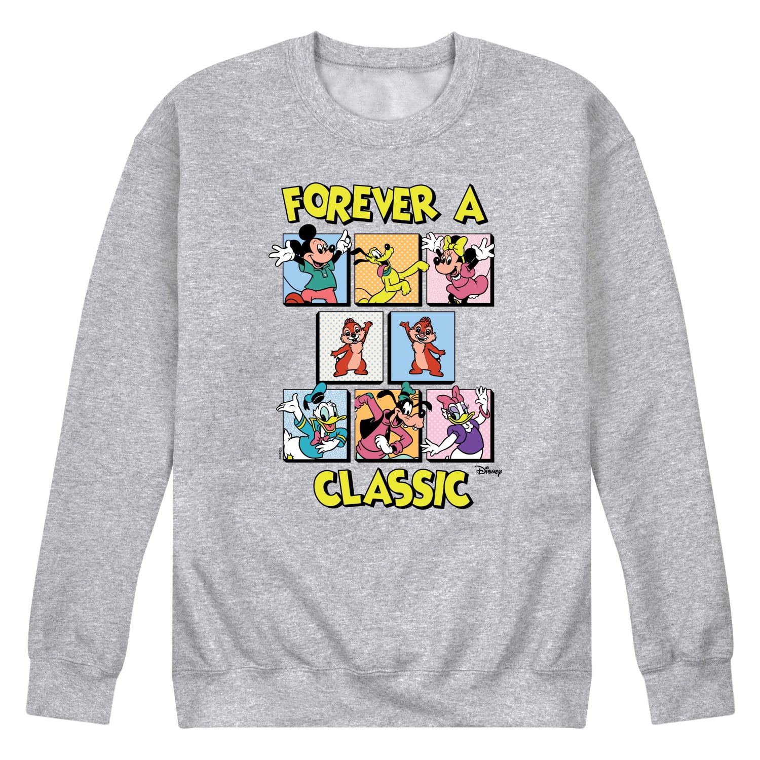 Disney - Forever A Classic - Men's Crew Neck Fleece Pullover - Walmart.com