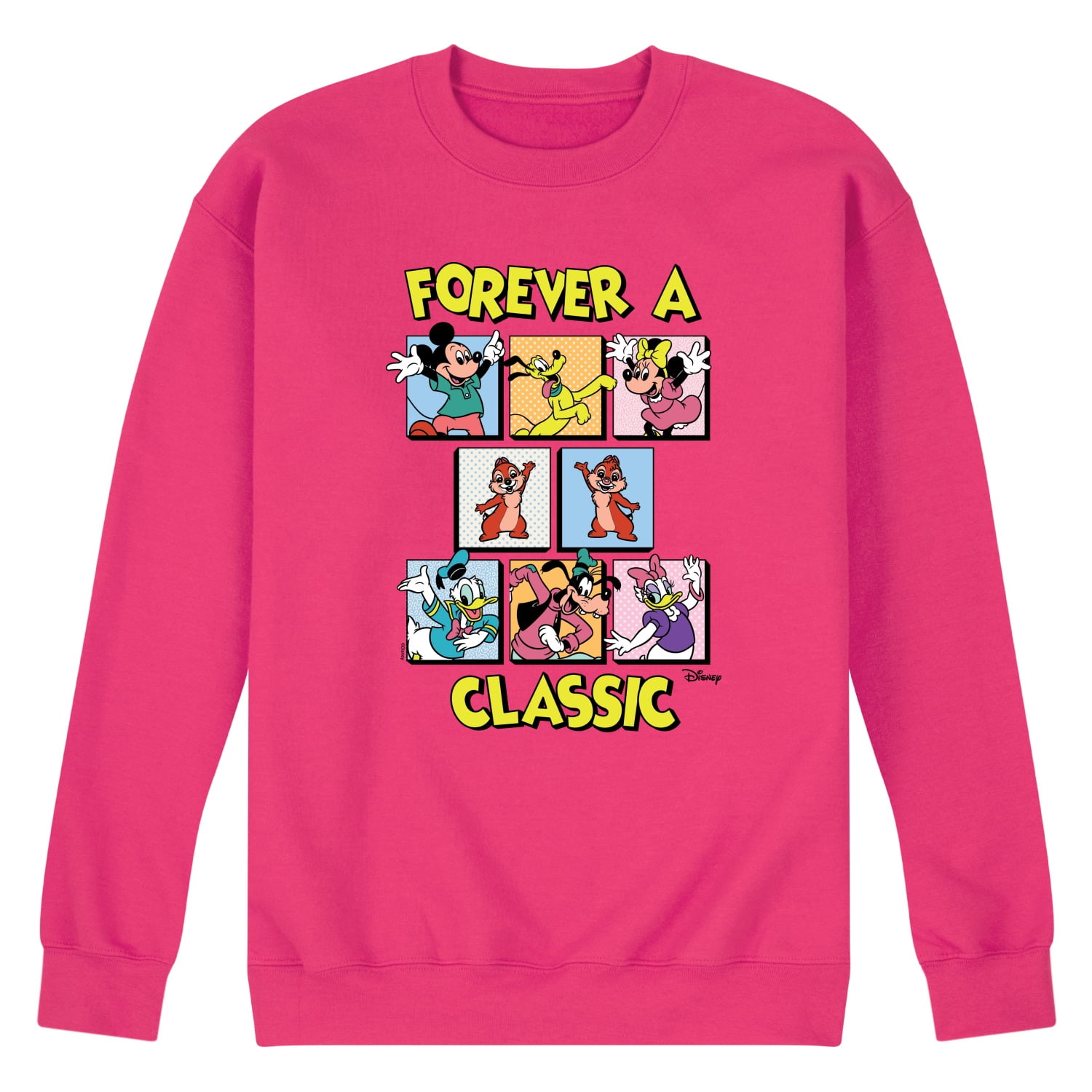 Disney - Forever A Classic - Men's Crew Neck Fleece Pullover - Walmart.com