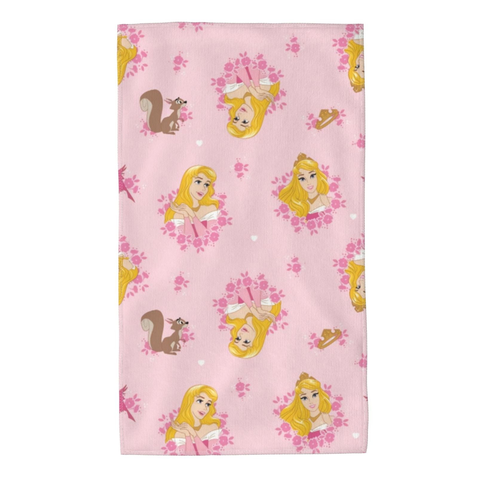 Disney&Forever Princess Pink Princess Aurora In Wreaths Cotto Towels ...
