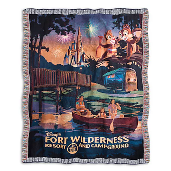 Disney, Fort Wilderness Resort and Campground Tapestry Woven Throw ...