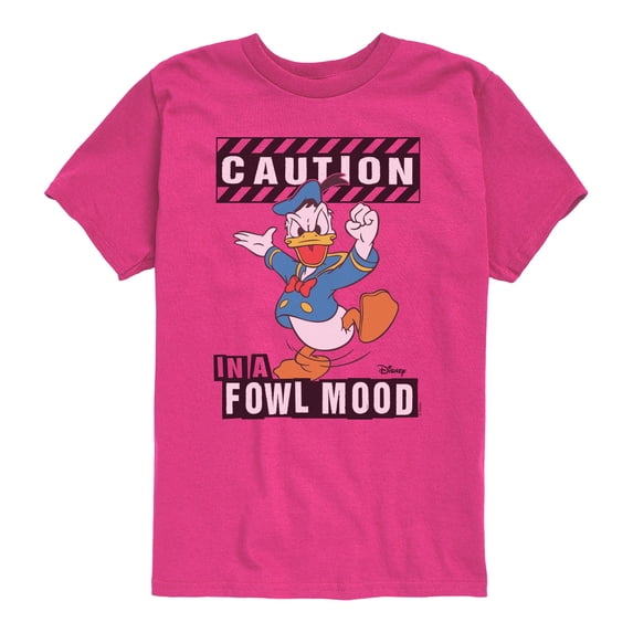 Disney - Fowl Mood Donald - Youth Boys Short Sleeve Graphic T-Shirt ...