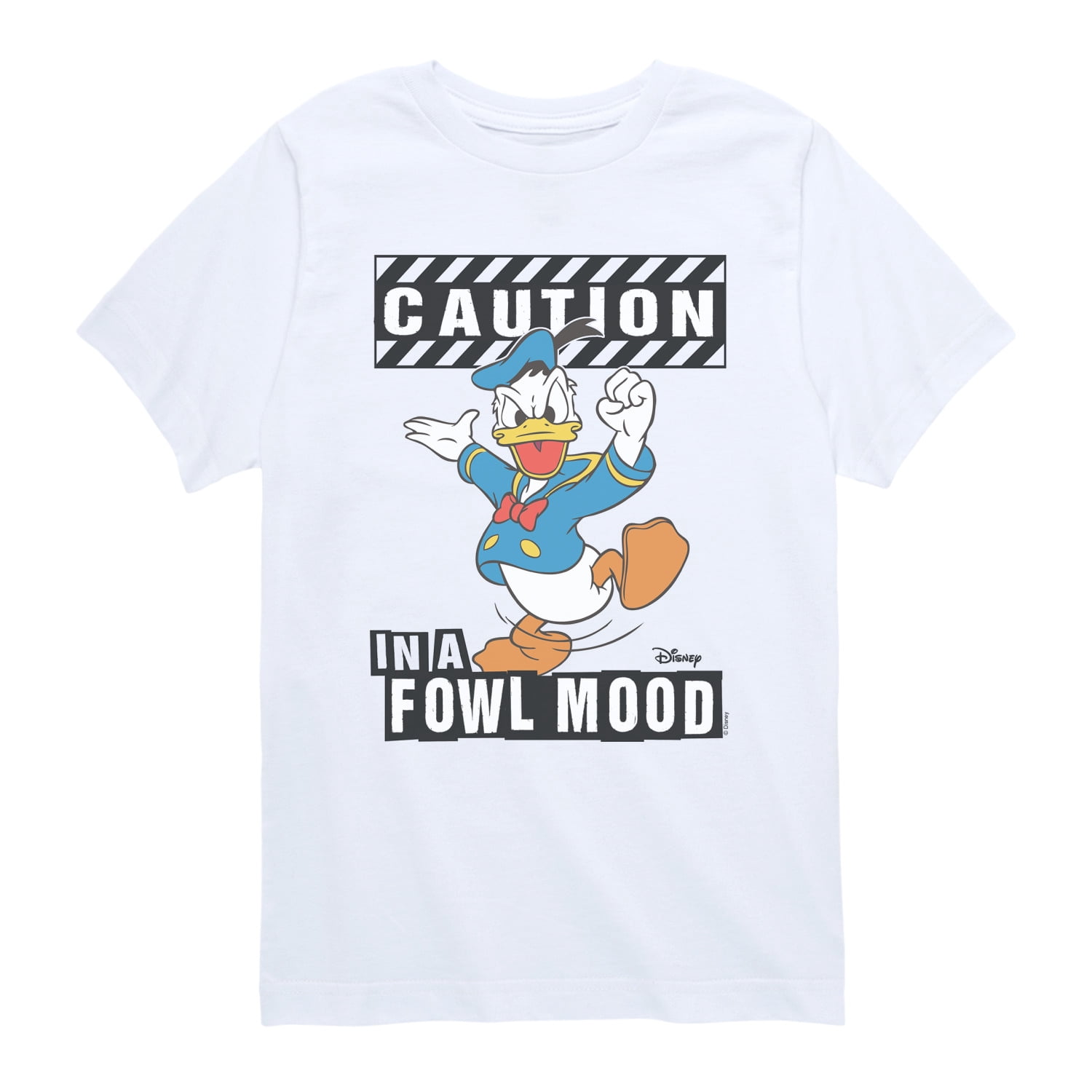Disney - Fowl Mood Donald - Youth Boys Short Sleeve Graphic T-Shirt ...