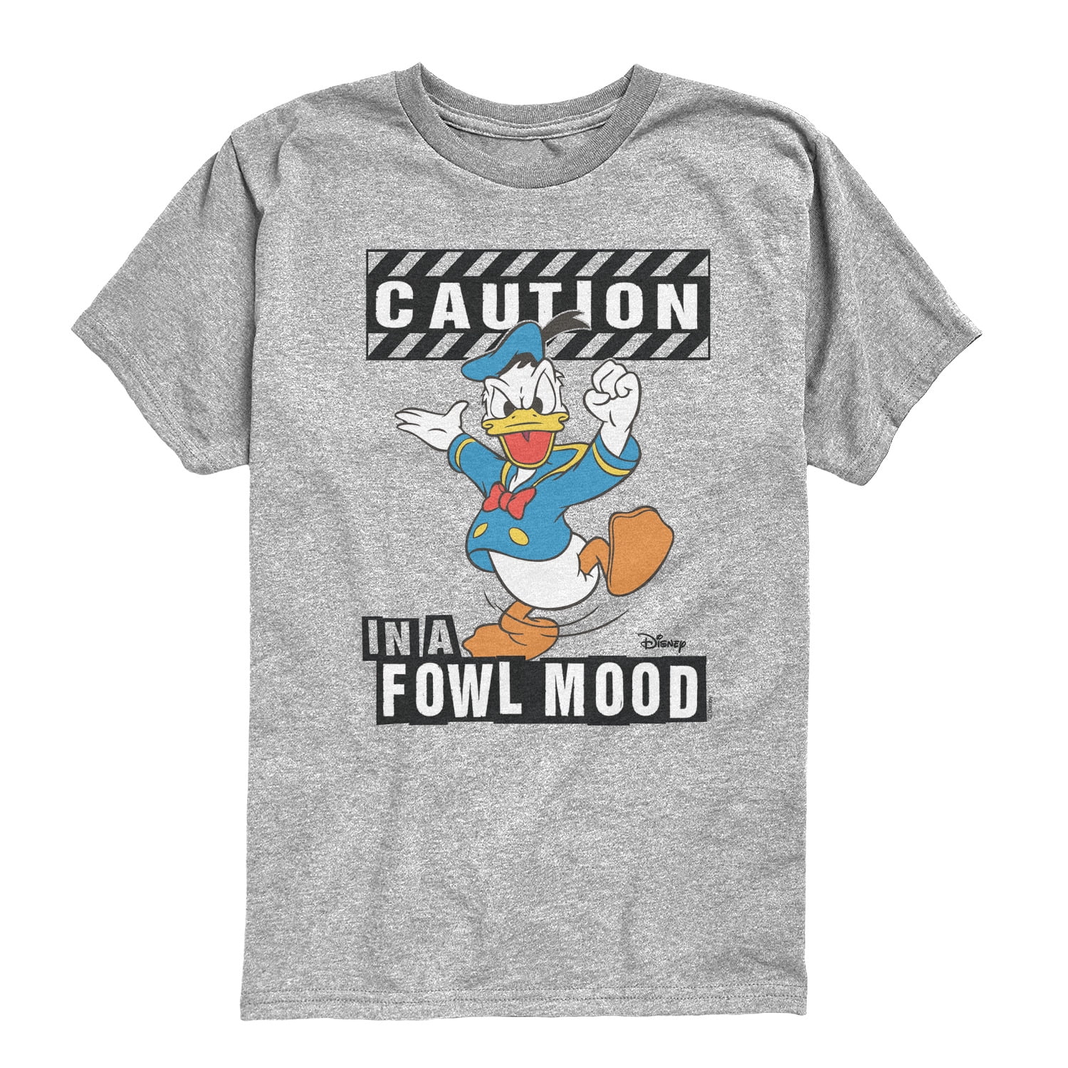 Disney - Fowl Mood Donald - Youth Boys Short Sleeve Graphic T-Shirt ...