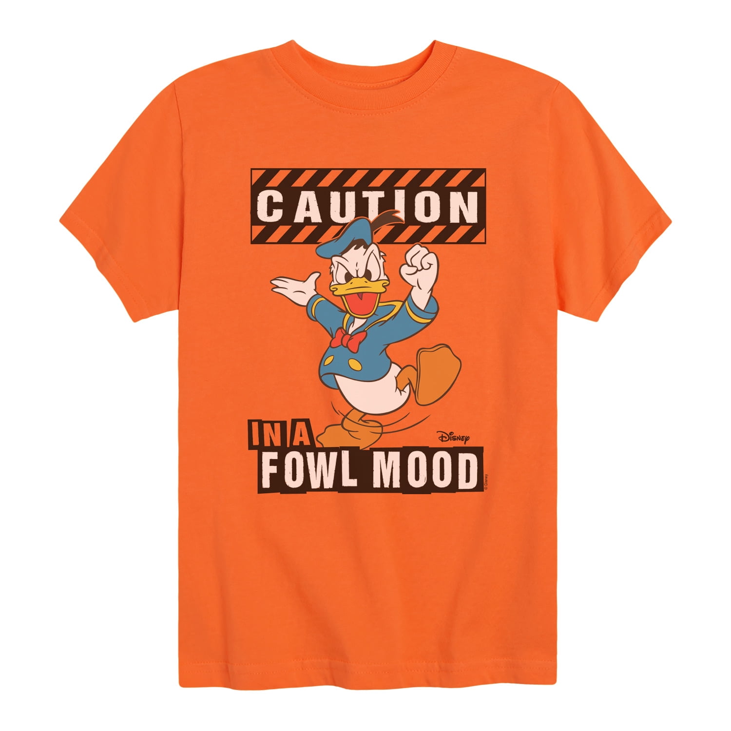Disney - Fowl Mood Donald - Youth Boys Short Sleeve Graphic T-Shirt ...