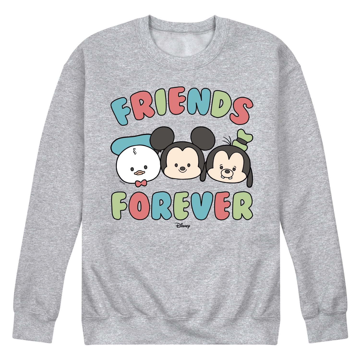 Disney - Friends Forever - Men's Crew Neck Fleece Pullover - Walmart.com