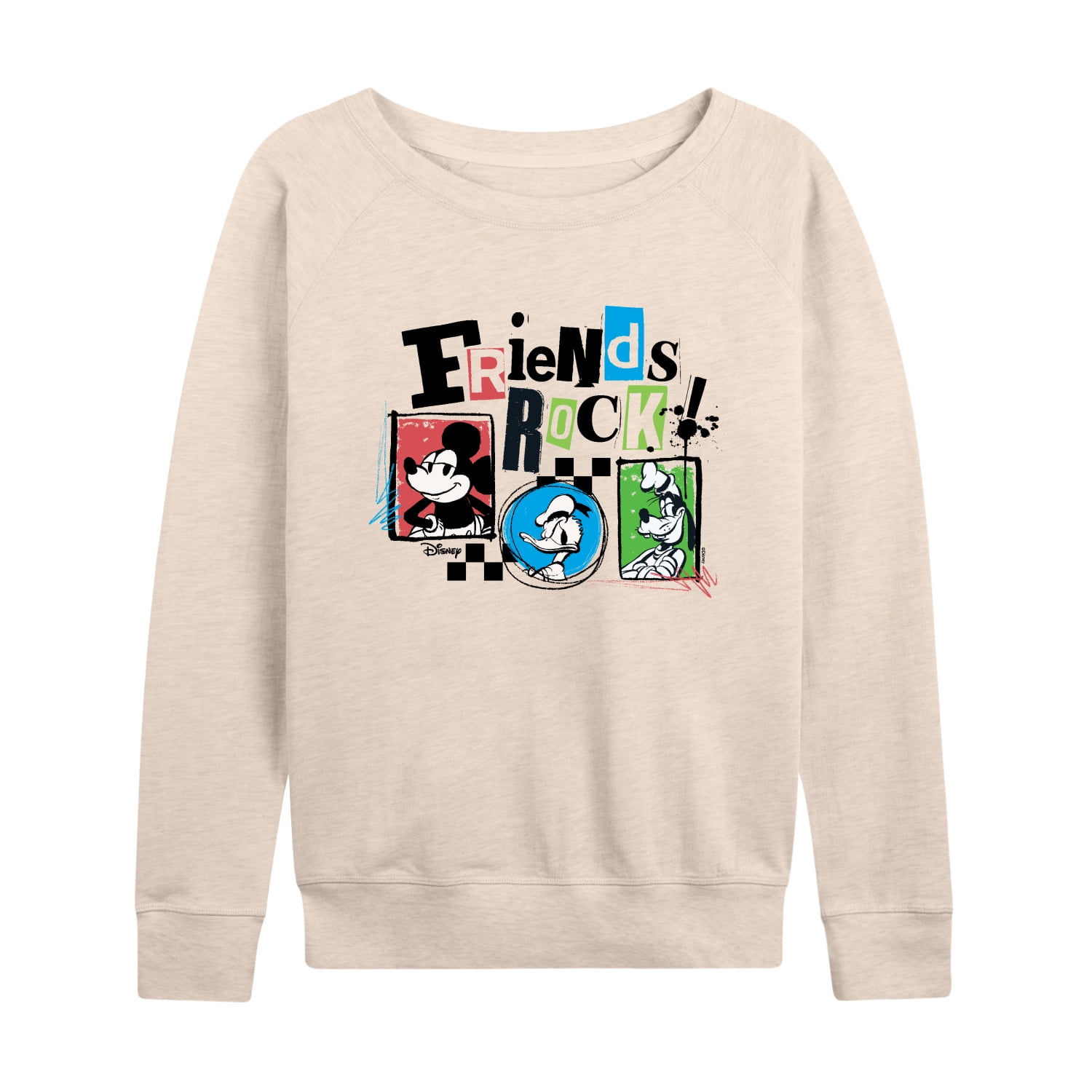 Disney - Friends Rock - Women's Lightweight French Terry Long Sleeve ...