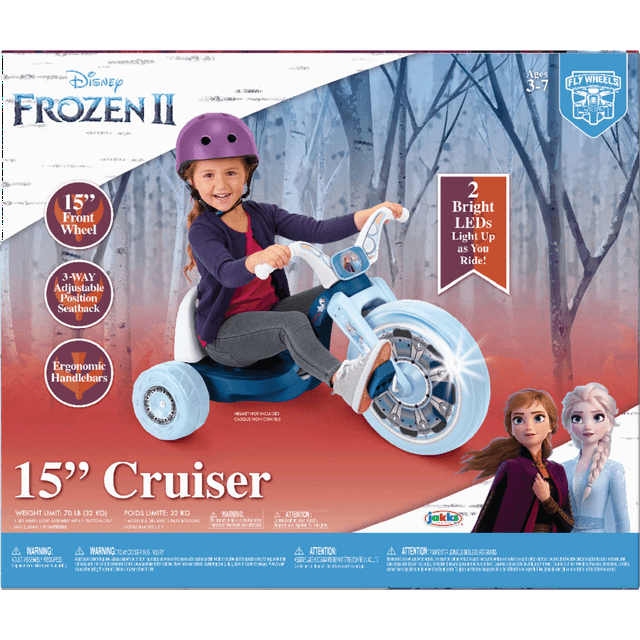 Disney Frozen 15 inch Fly Wheels Cruiser Tricycle with Light on Wheel ...