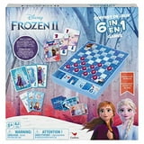 Disney Frozen 2 Family Game House: 6-in-1 Board Games Checkers Match ...
