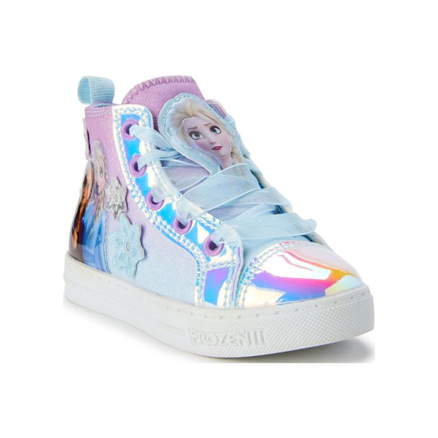 Disney Frozen 2 Anna & Elsa Snowflake High-Top Sneaker (Toddler Girls ...