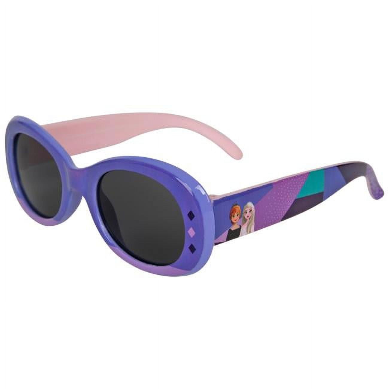 Disney Frozen 2 Anna and Elsa Girls Sunglasses w/ Pom Pom Pouch Set ...