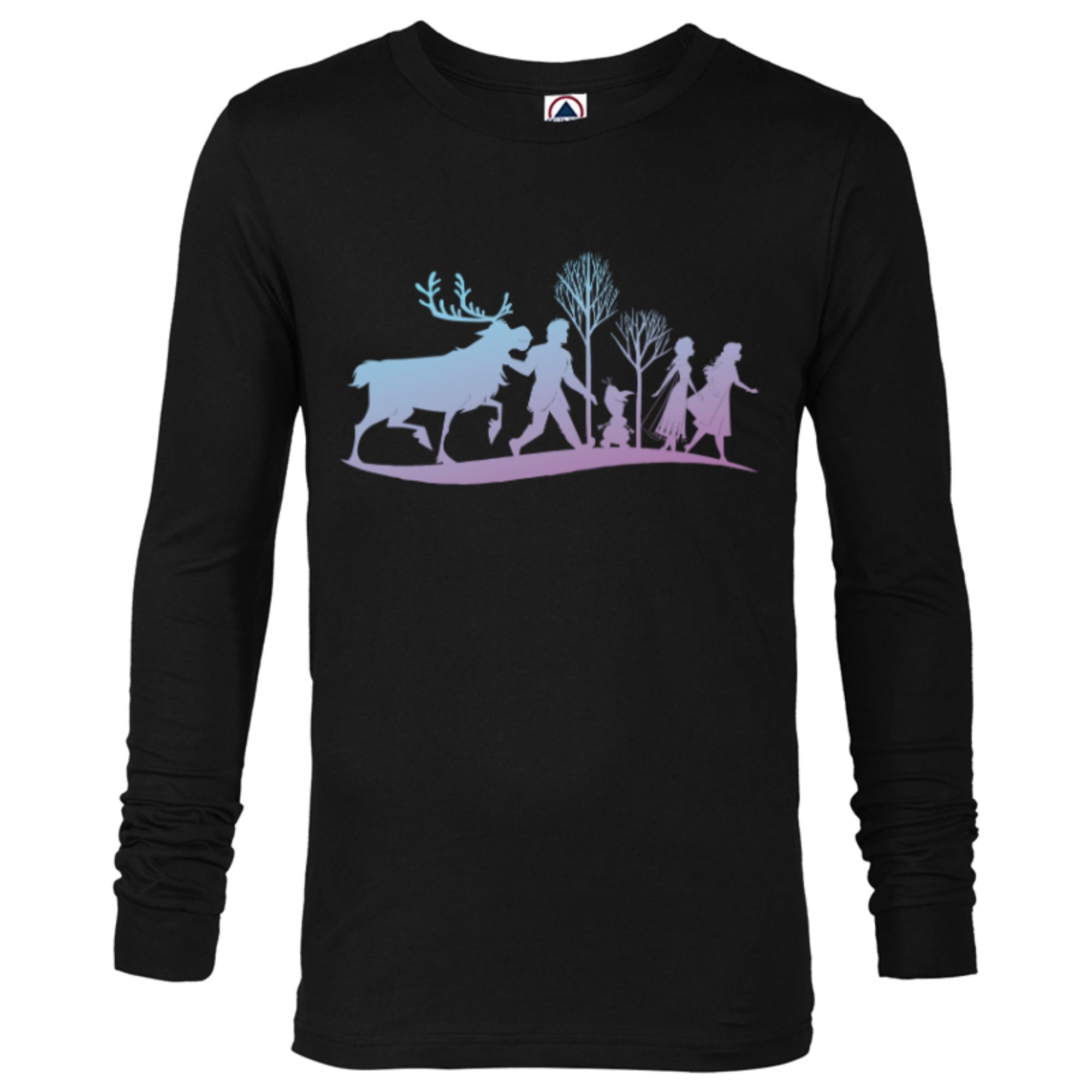 Disney Frozen 2 Characters Gradient Silhouette - Long Sleeve T-Shirt ...
