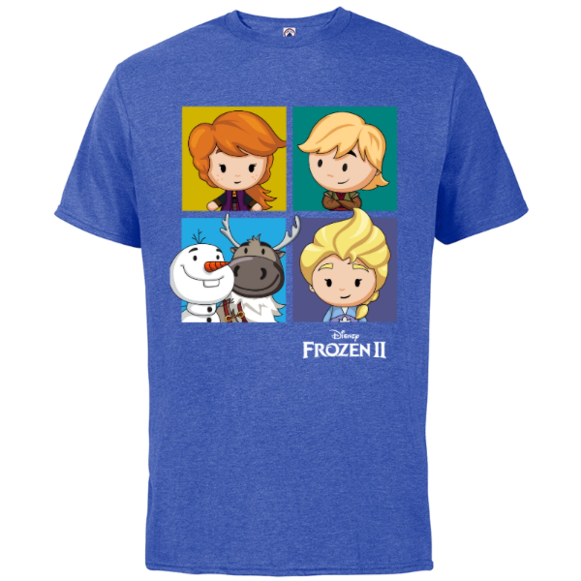 Disney Frozen 2 Chibi Character Panels T-Shirt - Short Sleeve Cotton T ...