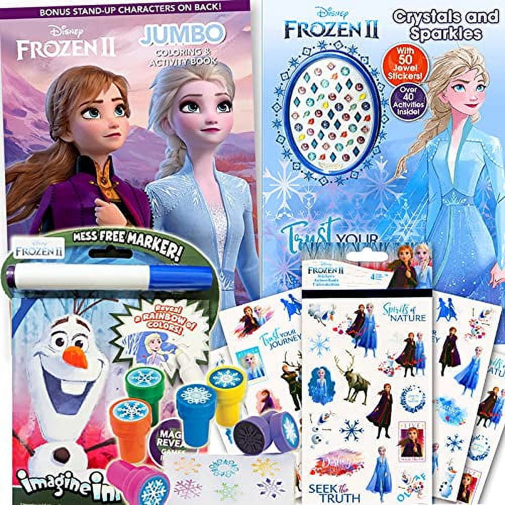 Disney Frozen 2 Coloring Book & Stickers Activity Deluxe Set - Walmart.com