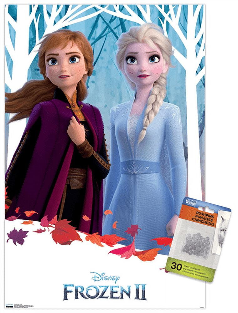 Disney Frozen 2 - Duo Wall Poster with Push Pins, 14.725" x 22.375 ...