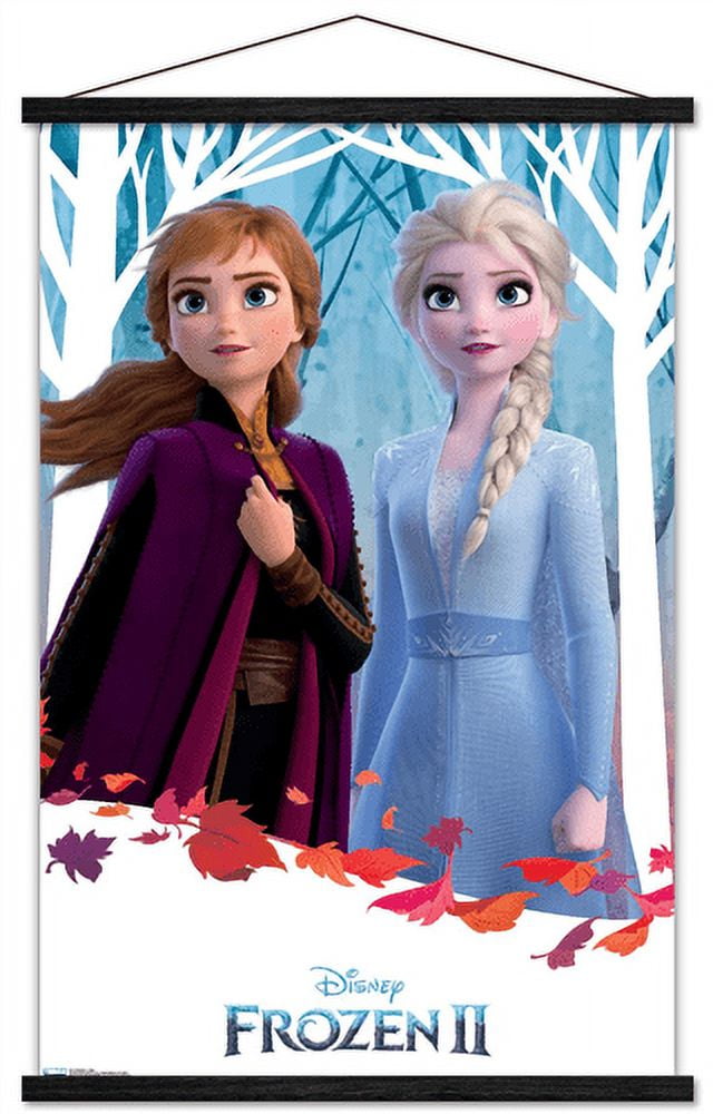 Disney Frozen 2 - Duo Wall Poster with Wooden Magnetic Frame, 22.375" x ...