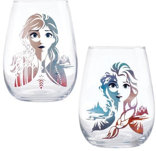 Disney Frozen 2 Elsa & Anna 18 oz. Glasses - 2-Set - Walmart.com