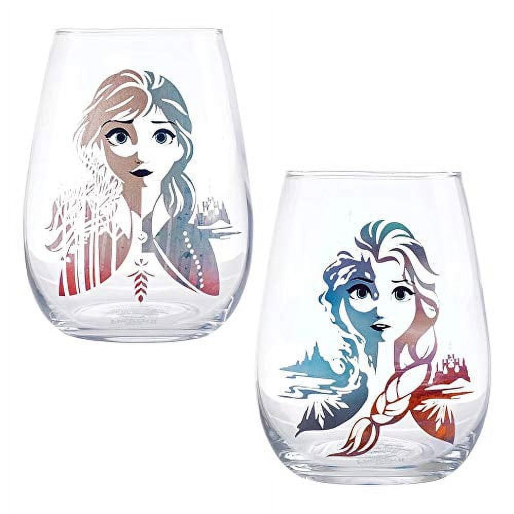Disney Frozen 2 Elsa & Anna 18 oz. Glasses - 2-Set - Walmart.com
