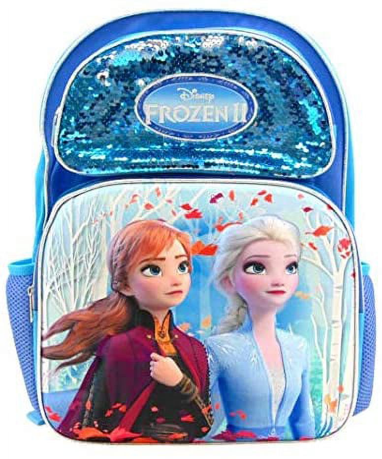 Disney Frozen 2 Elsa Anna Full Size 16 inch 3D Backpack with Sequins ...