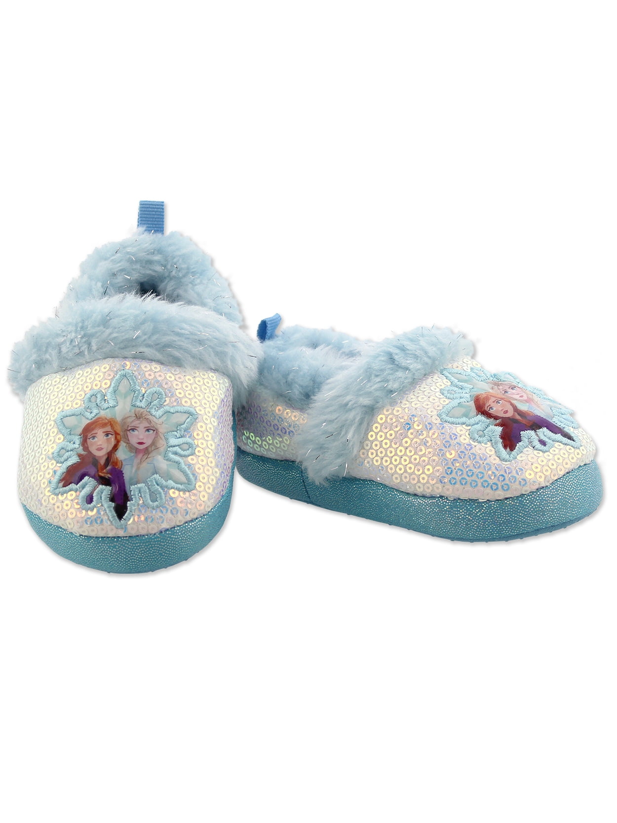Disney Frozen 2 Elsa Anna Girls Toddler Plush A-Line Slippers CH87168 ...