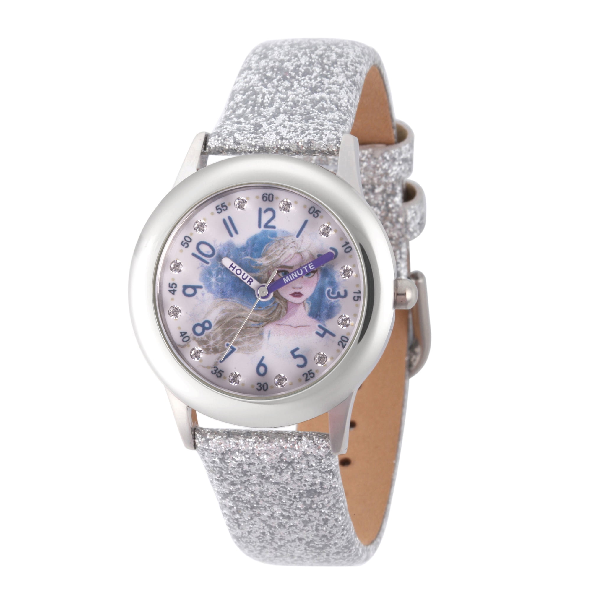 Disney Frozen 2 Elsa Girls' Stainless Steel Watch, 1-Pack - Walmart.com