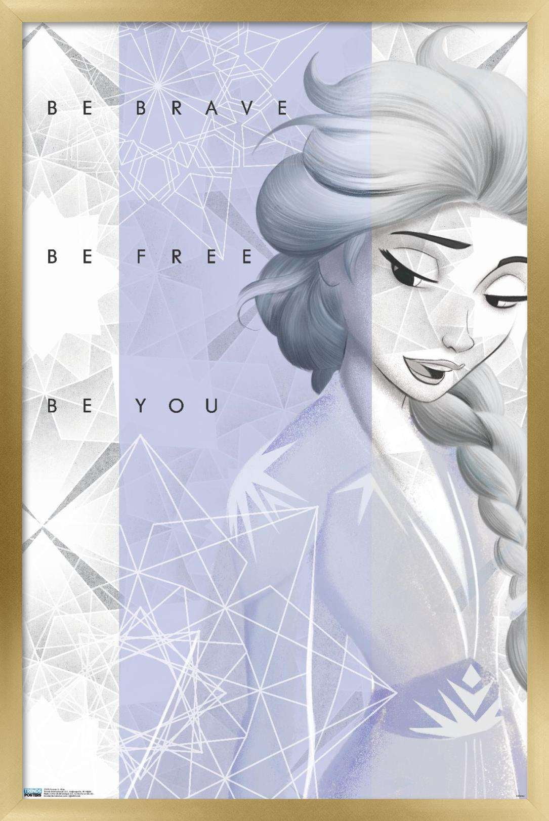 Disney Frozen 2 - Elsa Wall Poster, 14.725" x 22.375", Framed - Walmart.com
