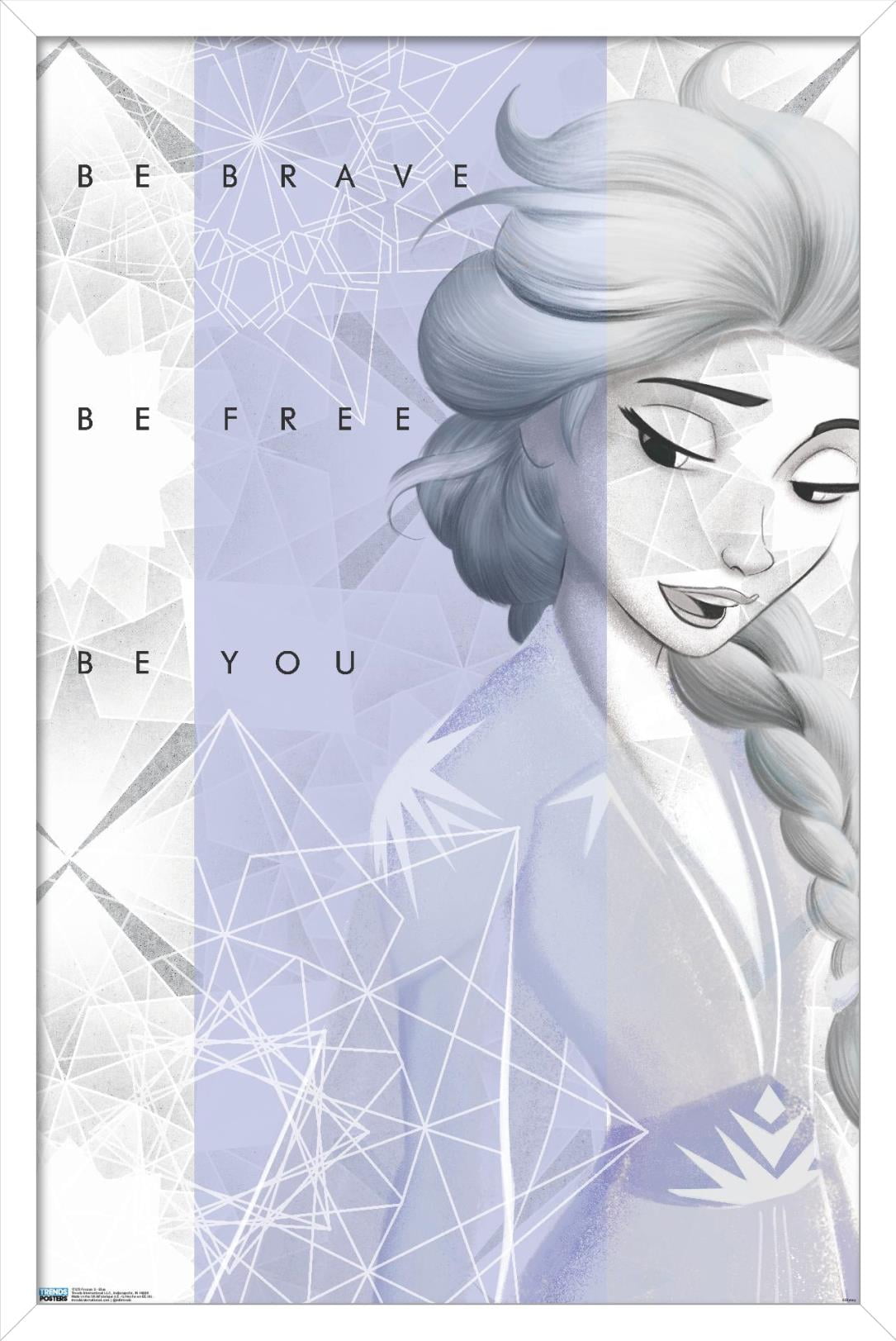 Disney Frozen 2 - Elsa Wall Poster, 22.375" x 34", Framed - Walmart.com