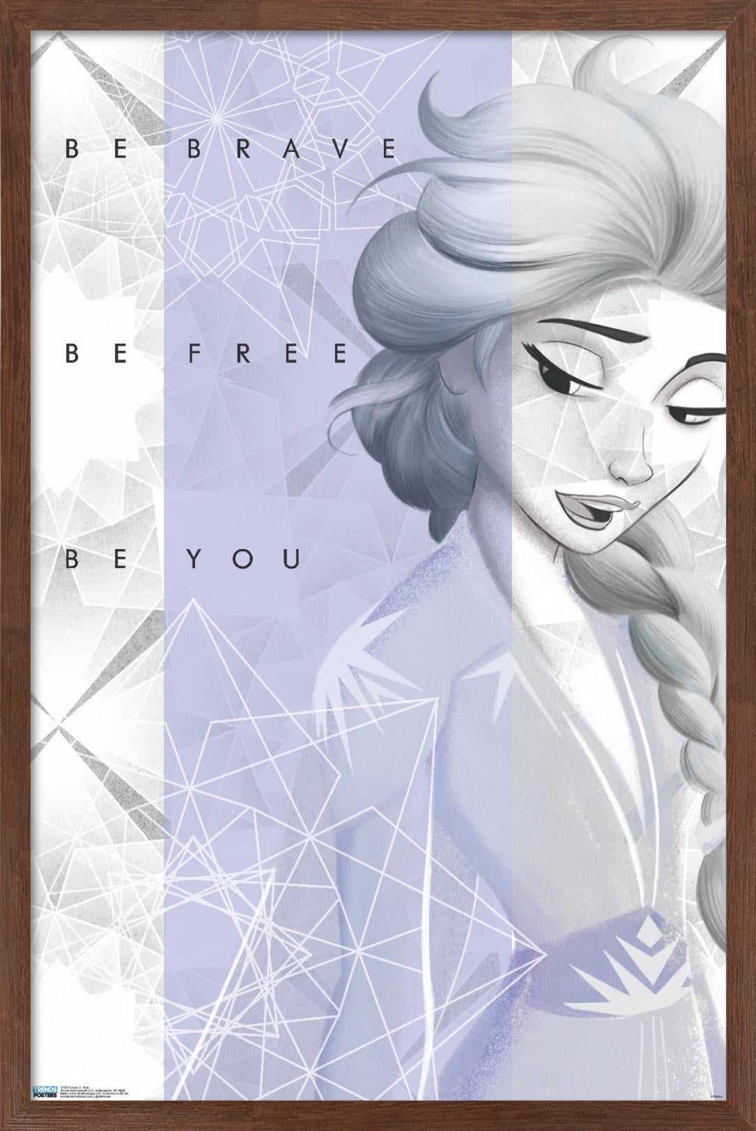 Disney Frozen 2 - Elsa Wall Poster, 22.375" x 34", Framed - Walmart.com