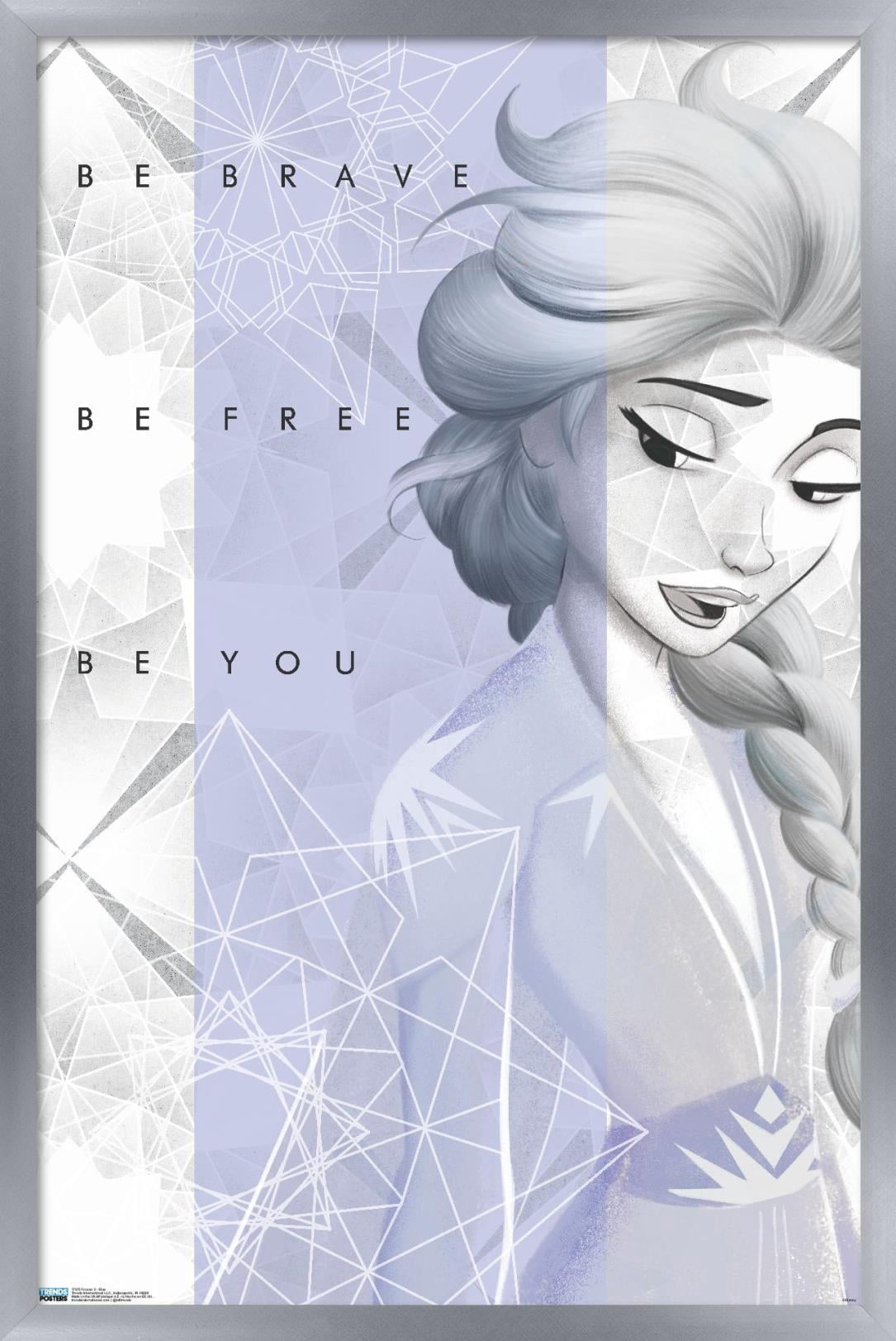 Disney Frozen 2 - Elsa Wall Poster, 22.375" x 34", Framed - Walmart.com