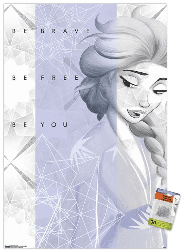 Disney Frozen 2 - Elsa Wall Poster with Push Pins, 22.375" x 34 ...