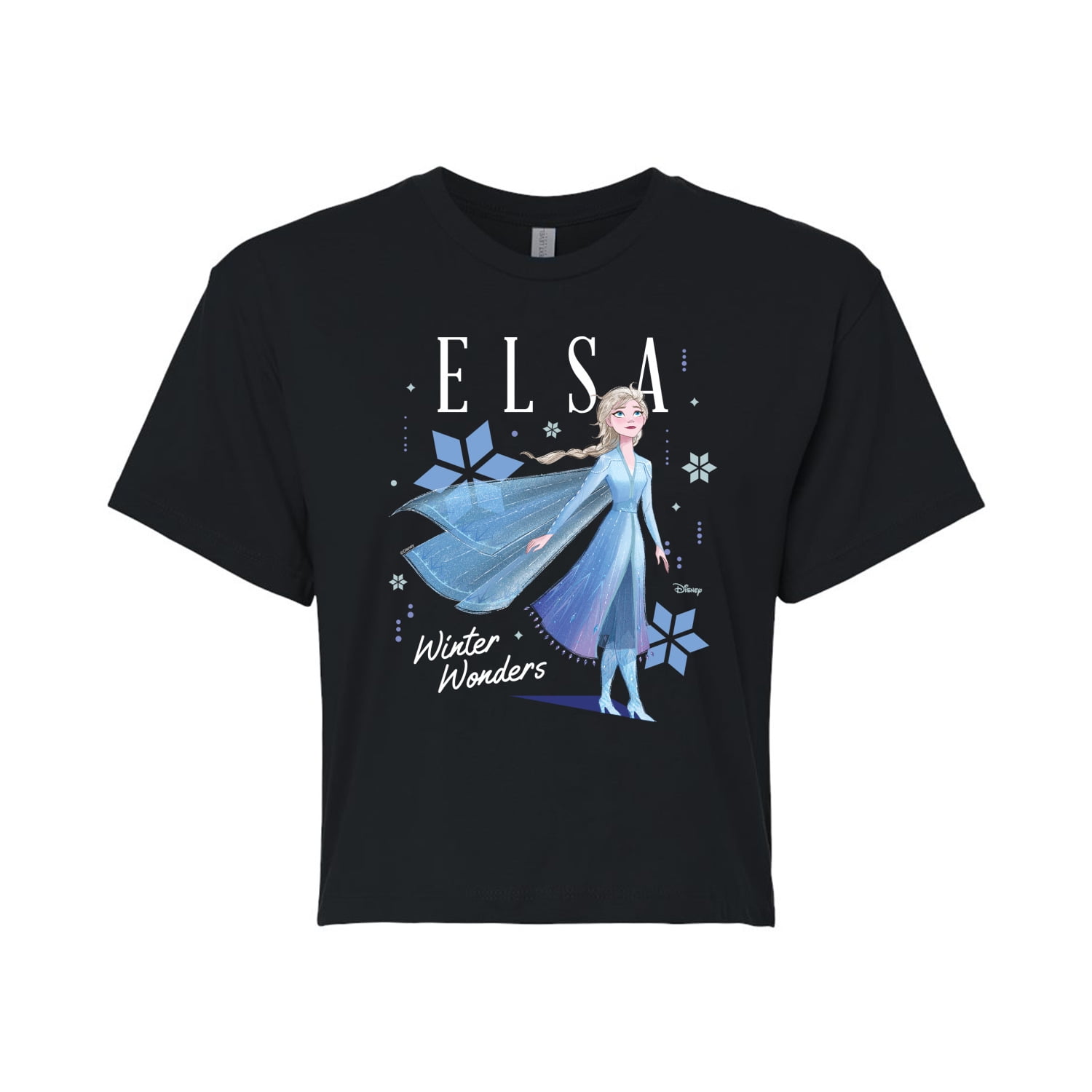 Disney Frozen 2 - Elsa Winter Wonders Christmas - Juniors Cropped ...
