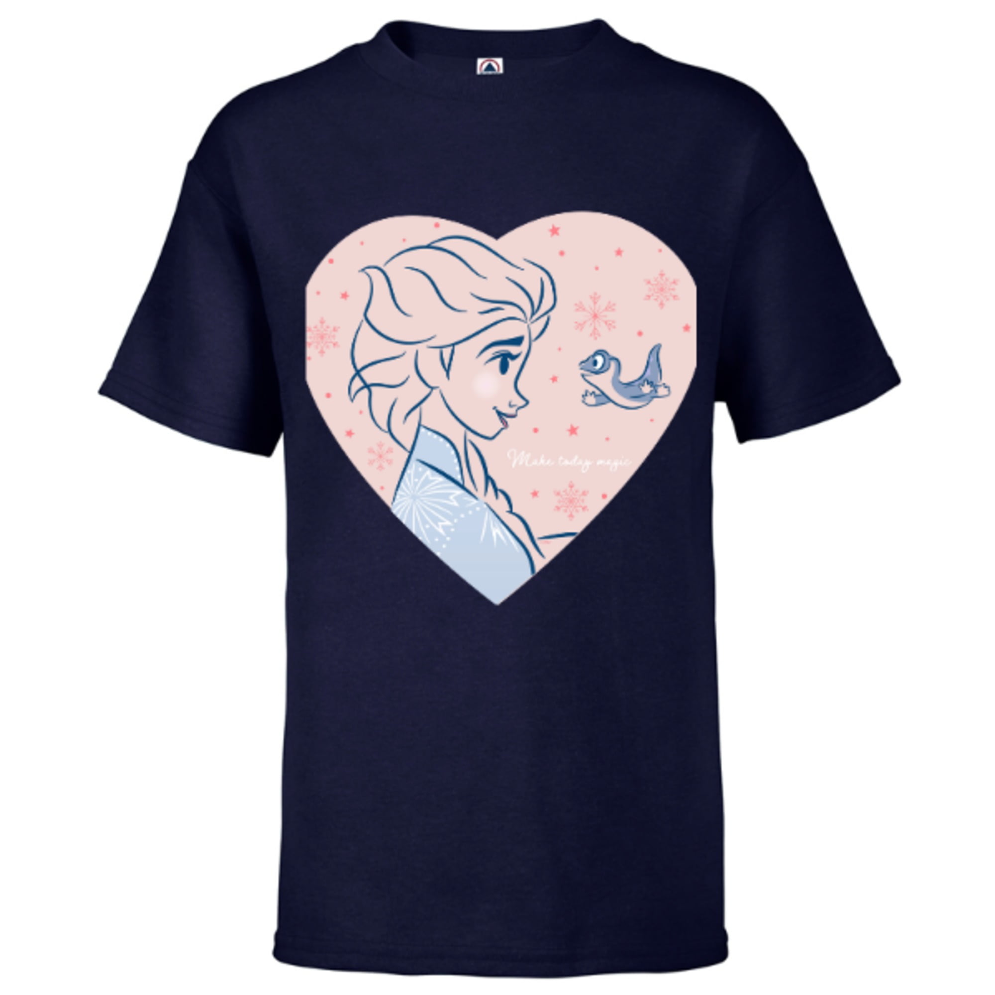 Disney Frozen 2 Elsa and Bruni Make Today Magic Heart - Short Sleeve T ...